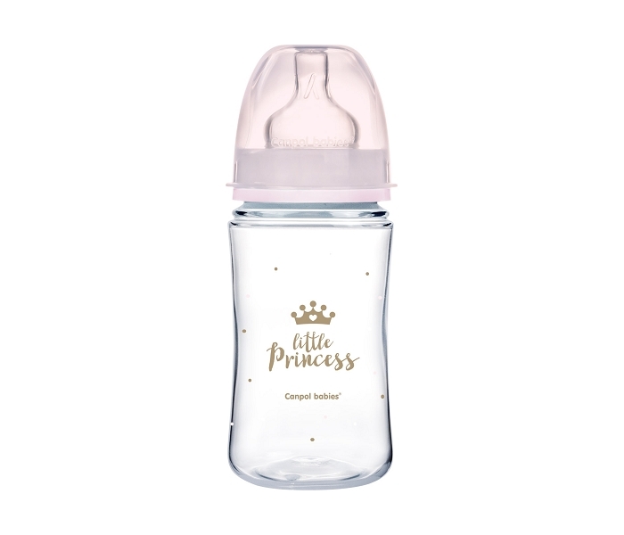 Canpol Babies Flasica 240Ml široki vrat, Pp - Royal Baby 35/234 PinkID: EK000718071