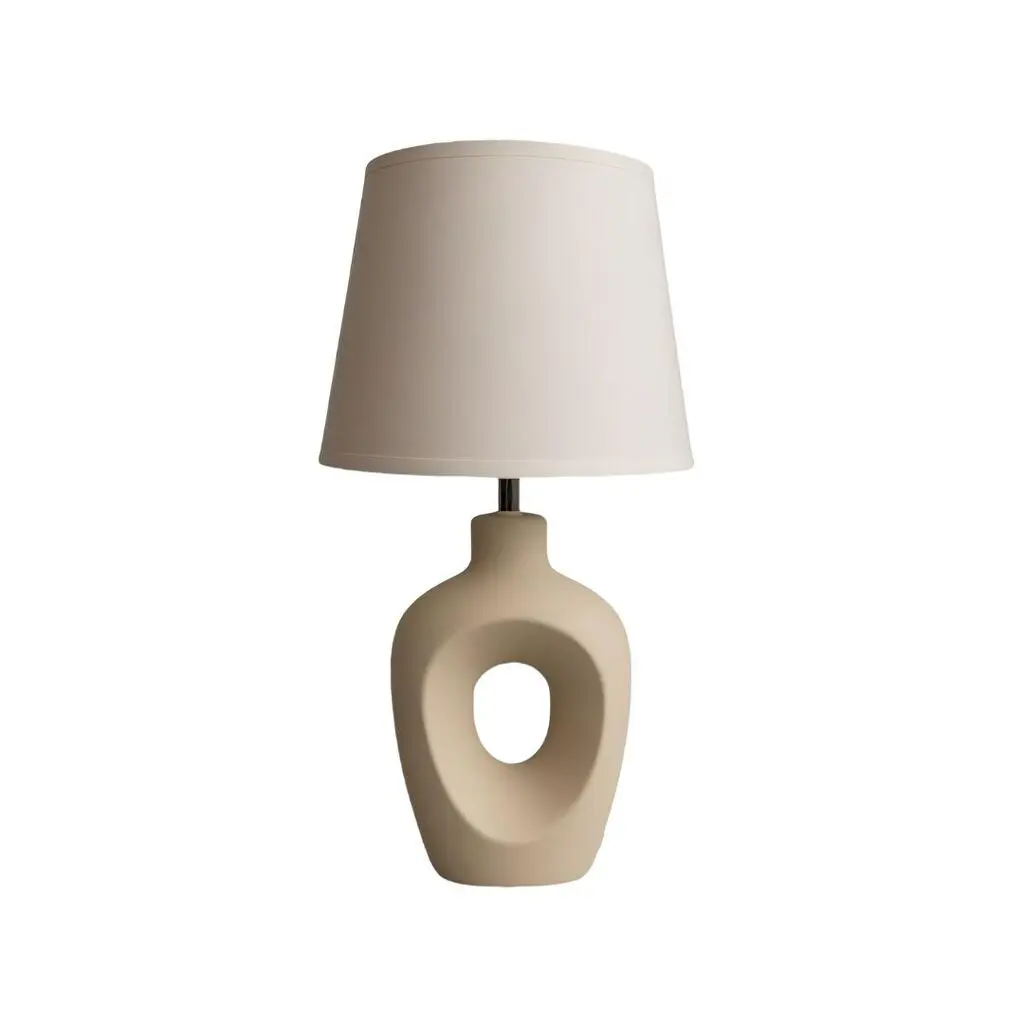 Rabalux Stona lampa Madelor, E14, 38cm, Bež - bela