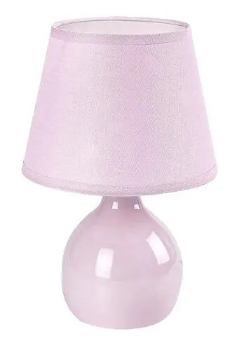 Rabalux Stona lampa od keramike Ingrid, E14, 26cm, Roze
