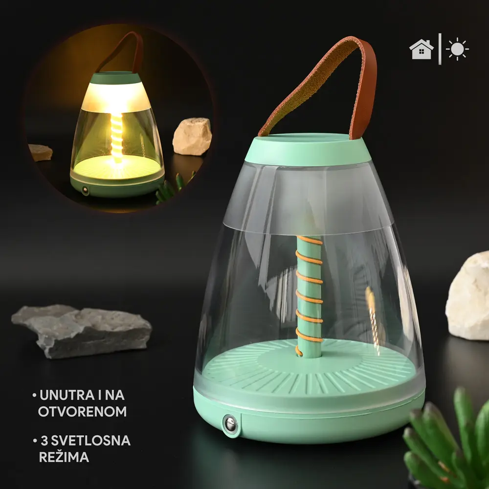 JWD LED Lampa DT001-1 ukrasna, Zelena