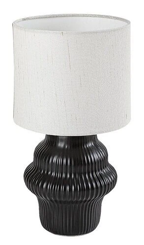 Rabalux Stona lampa od keramike Glimo, E14, 28cm, Crno-bela