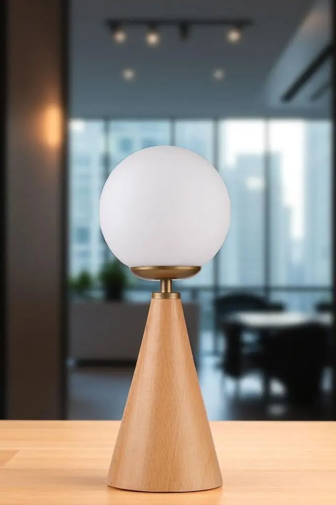 Opviq Stona lampa Juno, Bež-bela