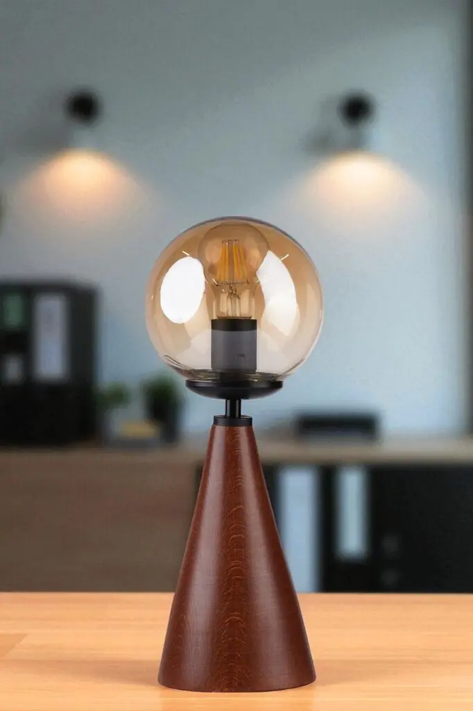 Opviq Stona lampa Juno, Braon-zlatne boje