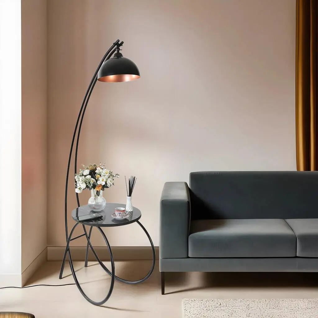 Opviq Podna lampa Guler Retro 3, 165 cm, E27, 40W, Crna