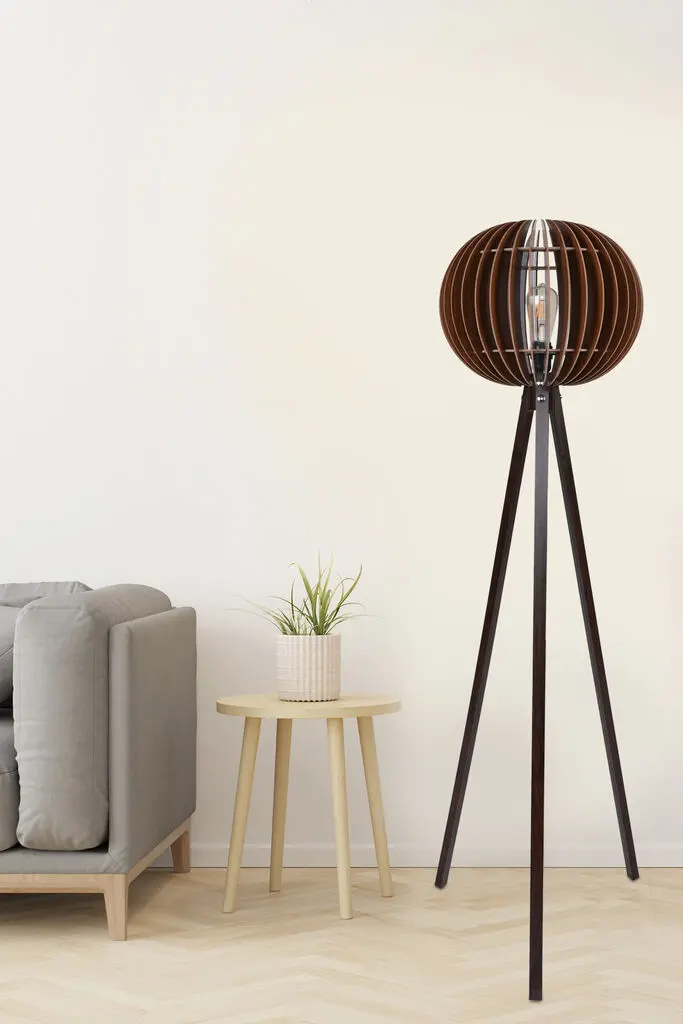 Opviq Podna lampa 193, 145 cm, E27, Lešnik