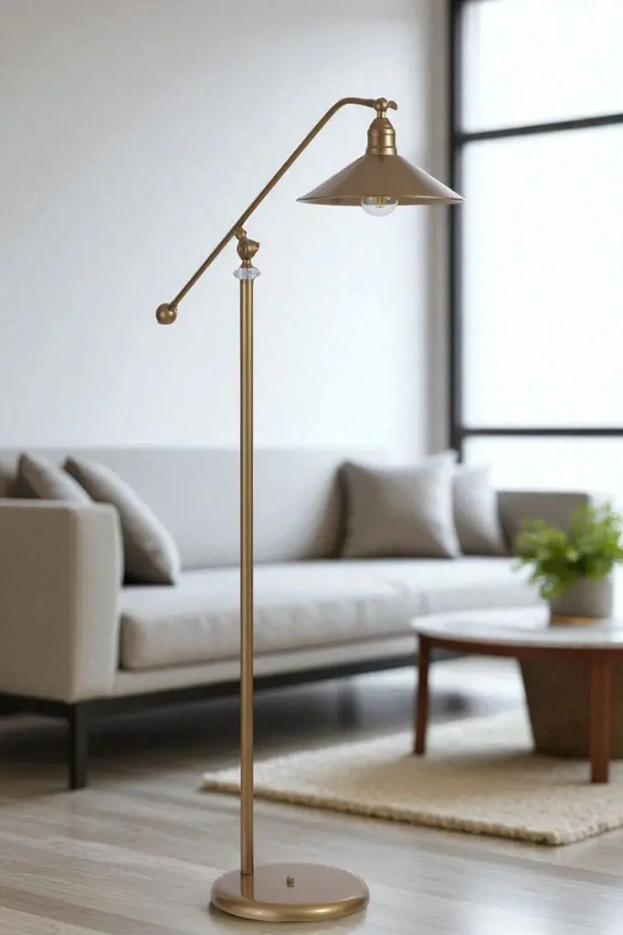 Opviq Podna lampa 8959-12, Zlatne boje