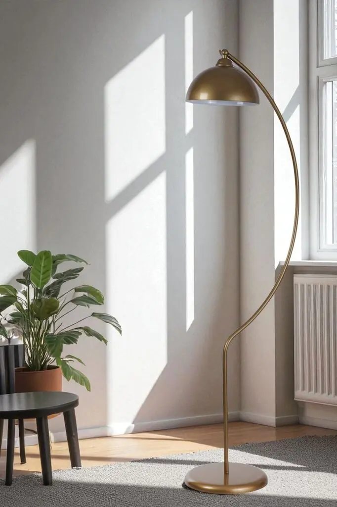 Opviq Podna lampa 8951-5, Zlatne boje