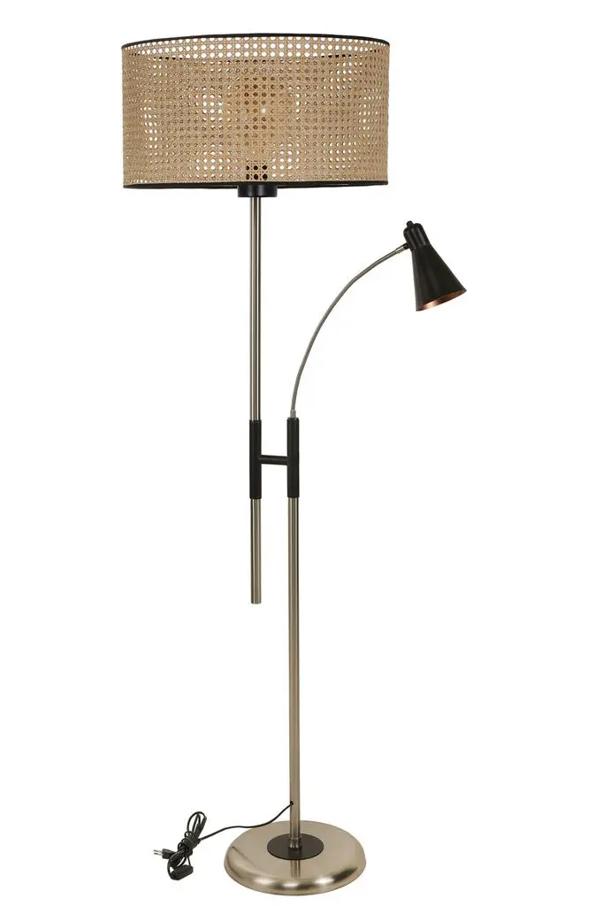 Opviq Podna lampa Forza, 165 cm, E27/E14 s, Bež