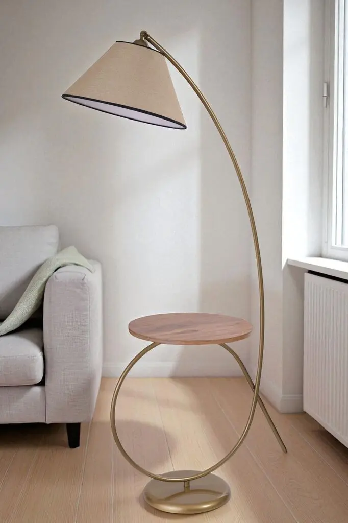 Opviq Podna lampa 8968-5, Zlatne boje