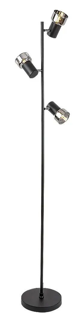 Rabalux Podna lampa Hatice, 3xE14, 150cm, Crna