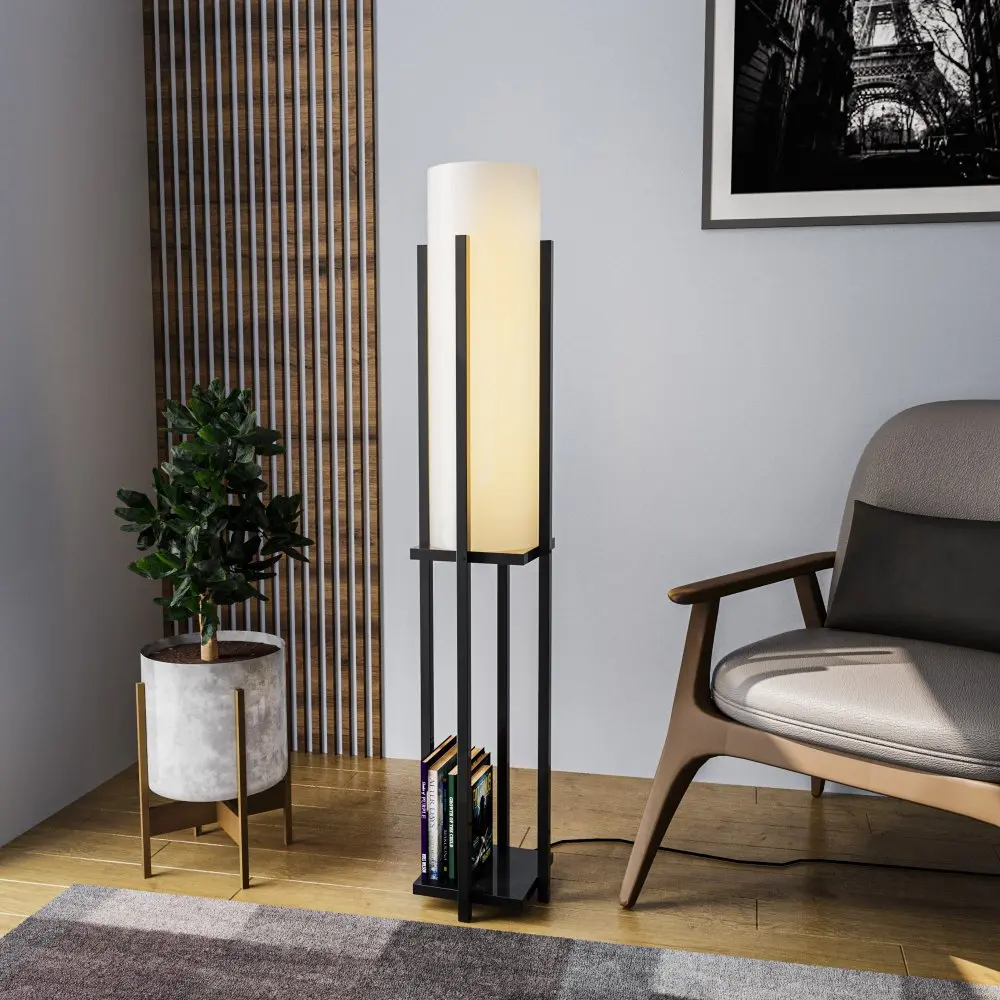 Opviq Shelf Lamp 8125 Podna lampa, Crno-Bela