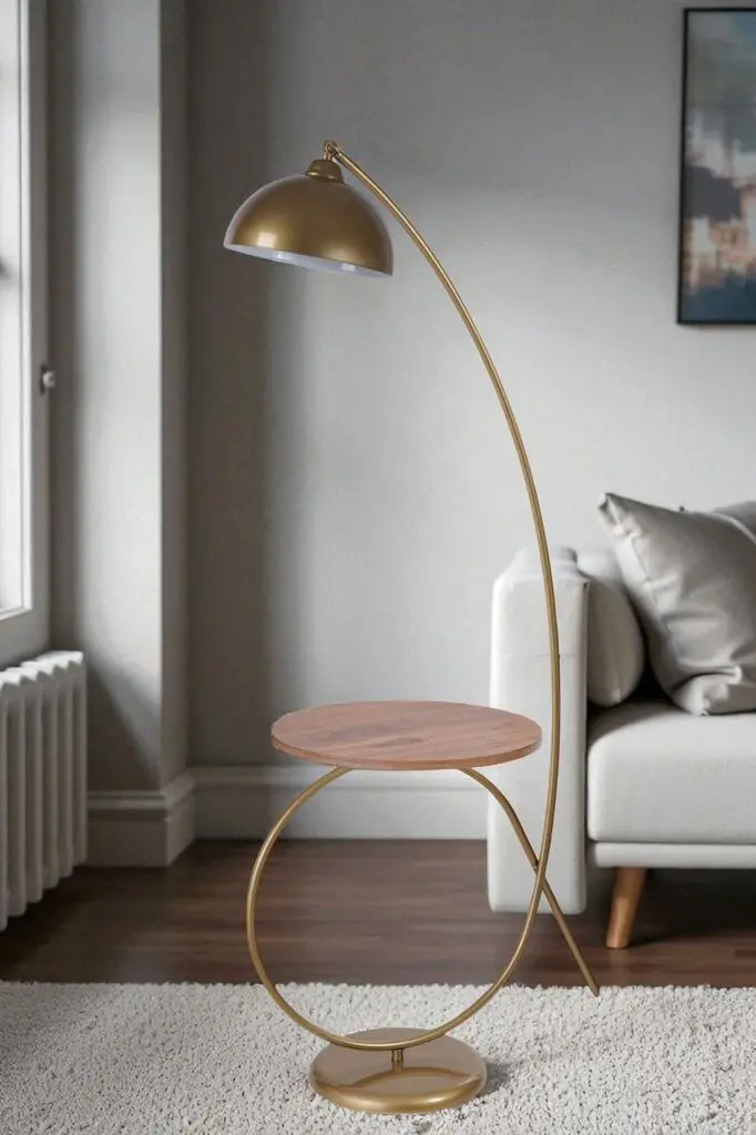 Opviq Podna lampa 8968-6, Zlatne boje
