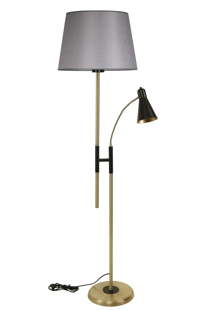 Opviq Podna lampa Forza, 165 cm, E27, Siva