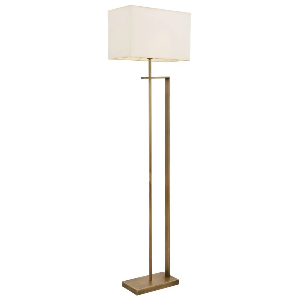 Opviq Podna lampa LM-9109-1E, 170x42x22 cm, Zlatno-bele boje