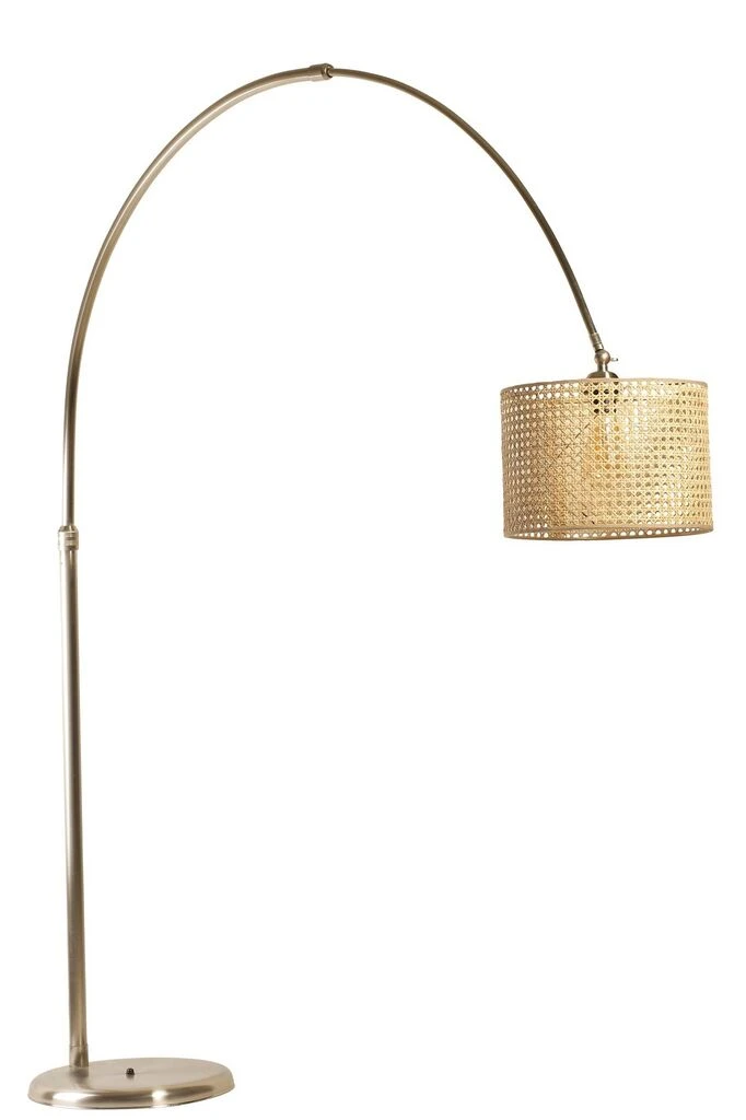 Opviq Podna lampa Vargas, 173 cm, E27, Hrom