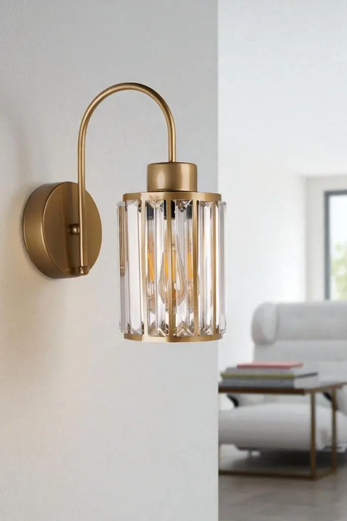 Opviq Zidna lampa 9041-1A, Zlatne boje