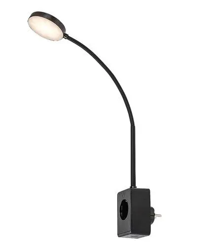 Rabalux Zidna lampa, USB punjač Tivro, LED 4W, CCT 3000-6000K, Crna