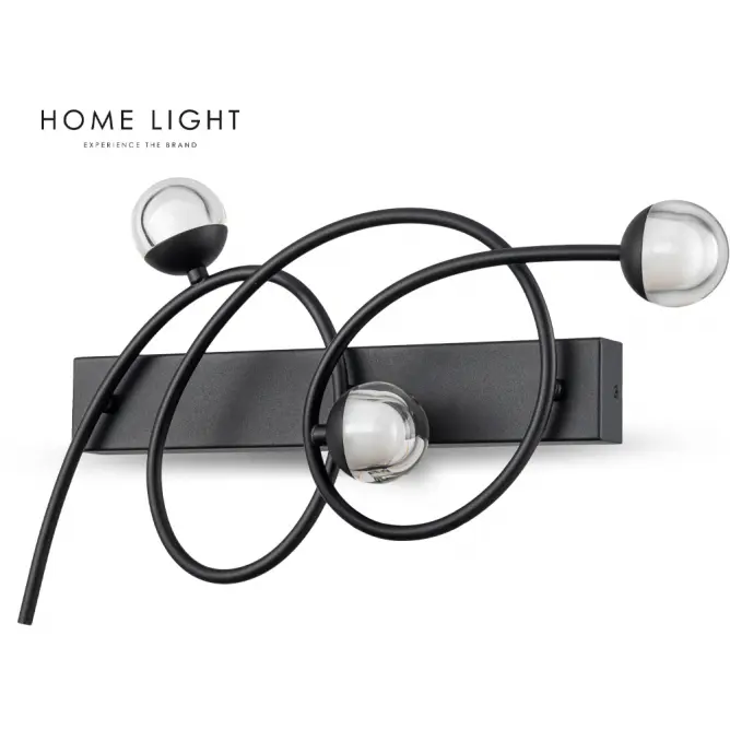 HOME LIGHT Zidna lampa Luna 323, 11W, 3000K, Crna
