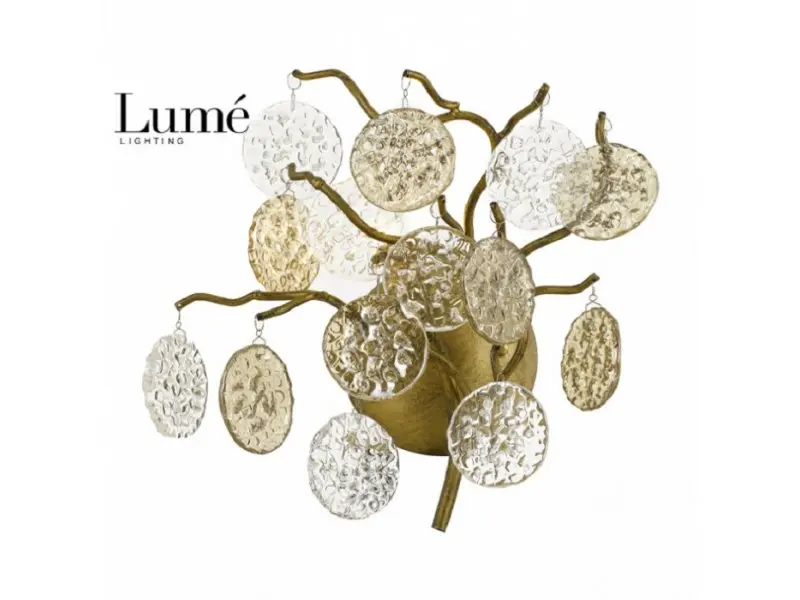 LUNA 166 Zidna lampa, 1*G9, Bronzana