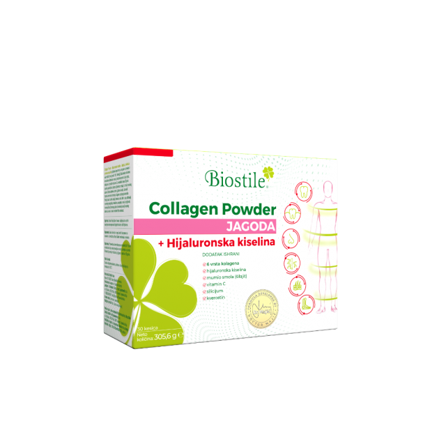 BIOSTILE COLLAGEN POWDER 6+HA JAGODA KESICE A30