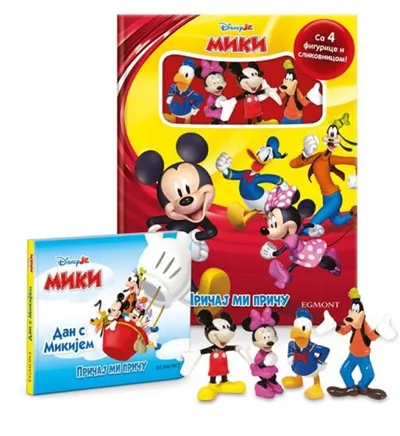 DISNEY - MIKI MAUS - PRIČAJ MI PRIČU + 4 figurice