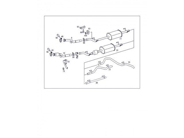 Mercedes Sprinter 2.2 D Cev Auspuha Pletenica Napred 00