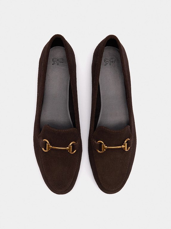 LEATHER LOAFERS WITH BUCKLE