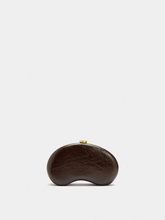 OVAL CRACKLE PARTY CLUTCH