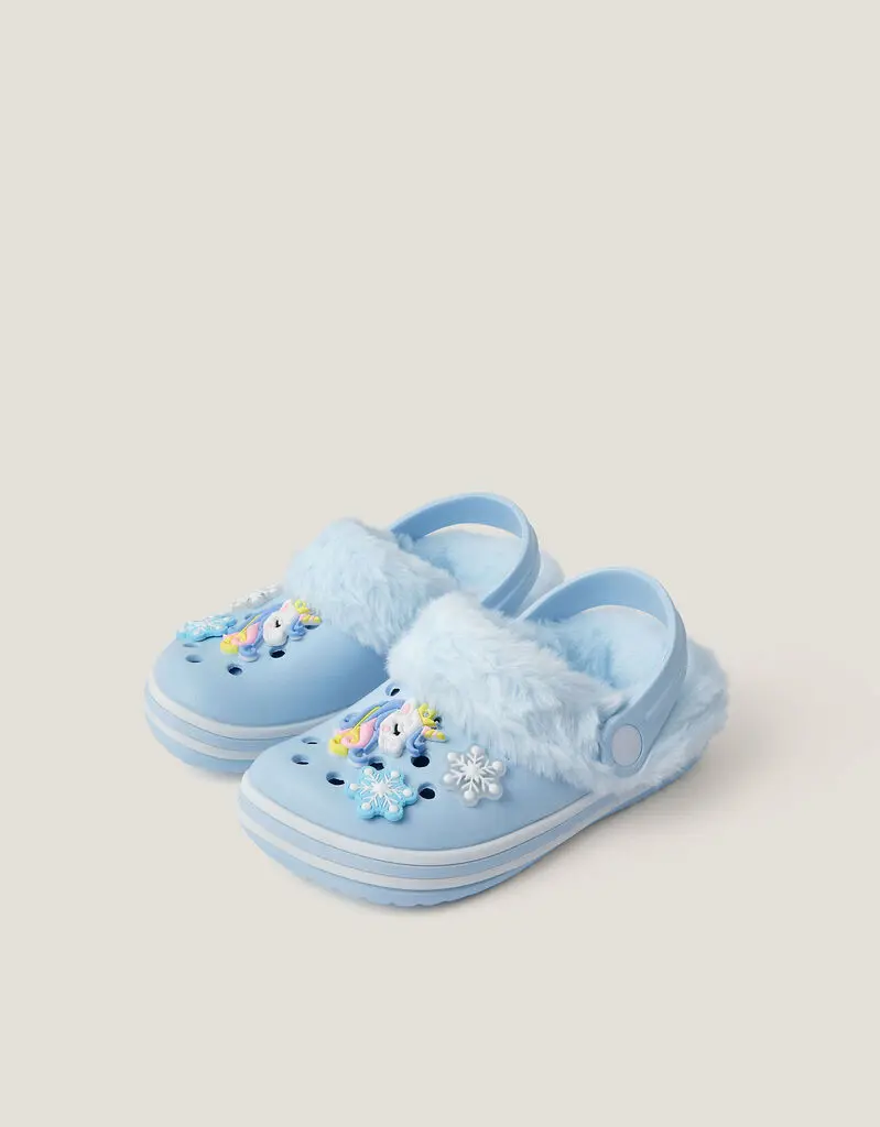 Monsoon Children Papuče za devojčice Unicorn, Plave