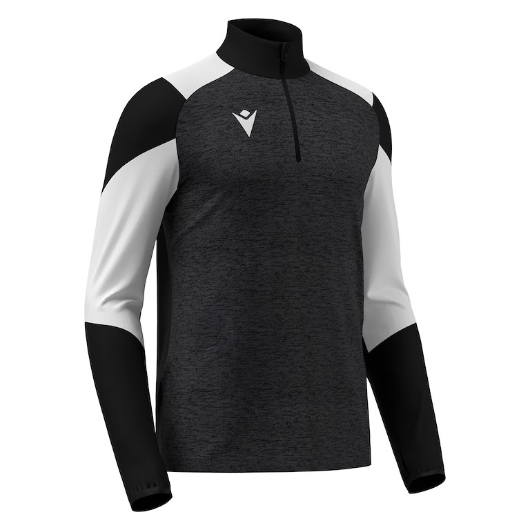 IZEL 1/4 ZIP TOP BLK/WHT,L