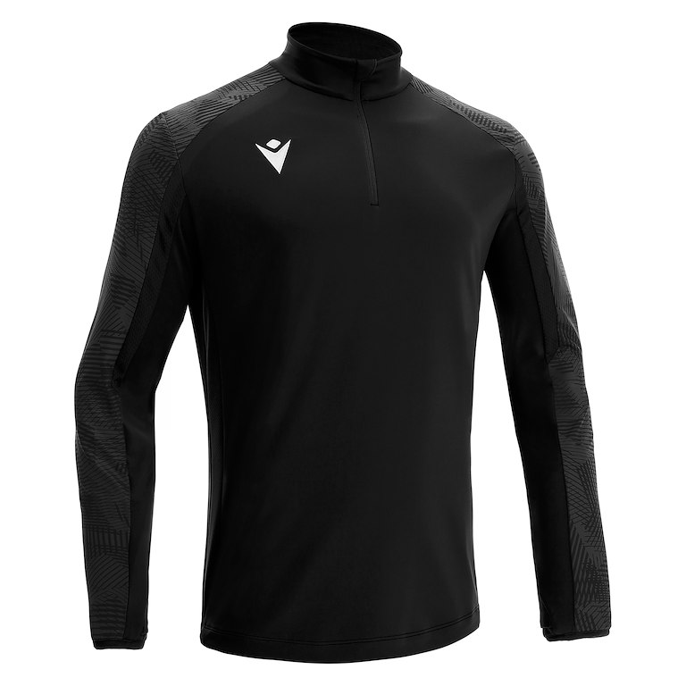 NARYN 1/4 ZIP TOP BLK/DGRY,XXL