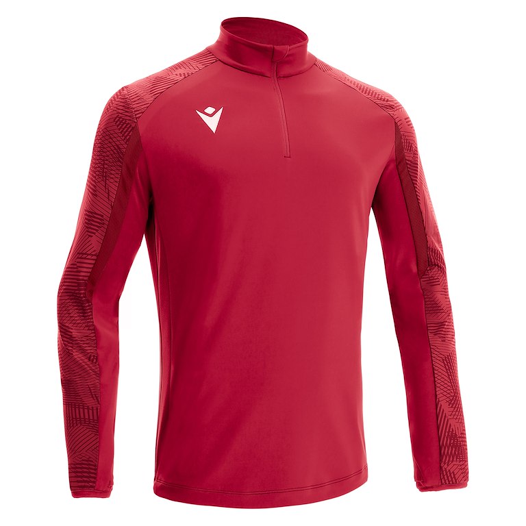 NARYN 1/4 ZIP TOP RED/DRED,L