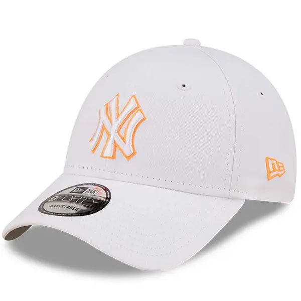 New Era Kačket NEON OUTLINE 9FORTY, Beli