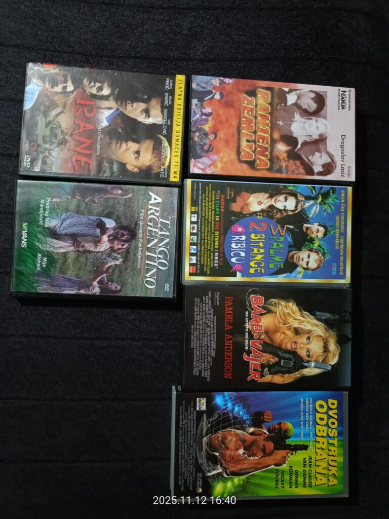 4 VHS + 2 DVD Filma