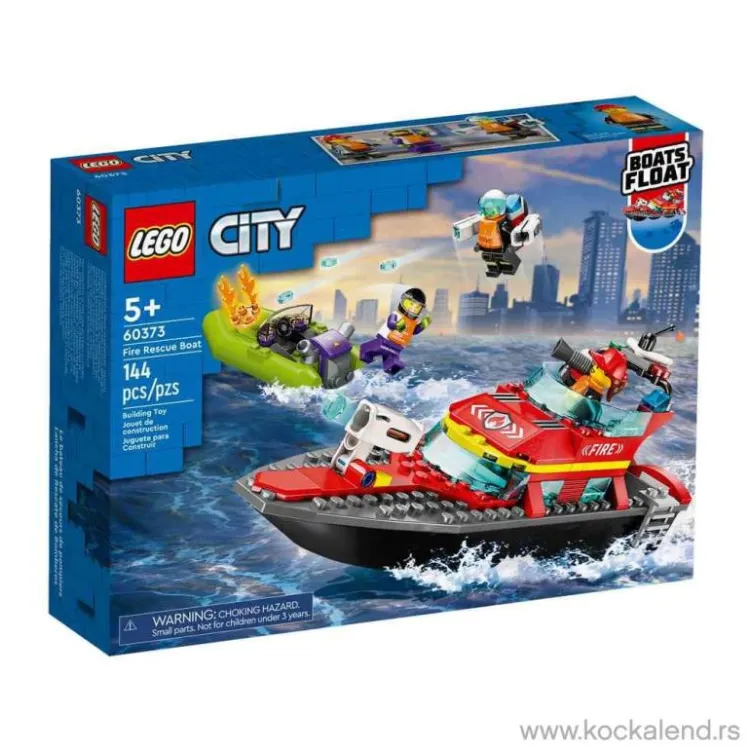 Lego city fire rescue boat