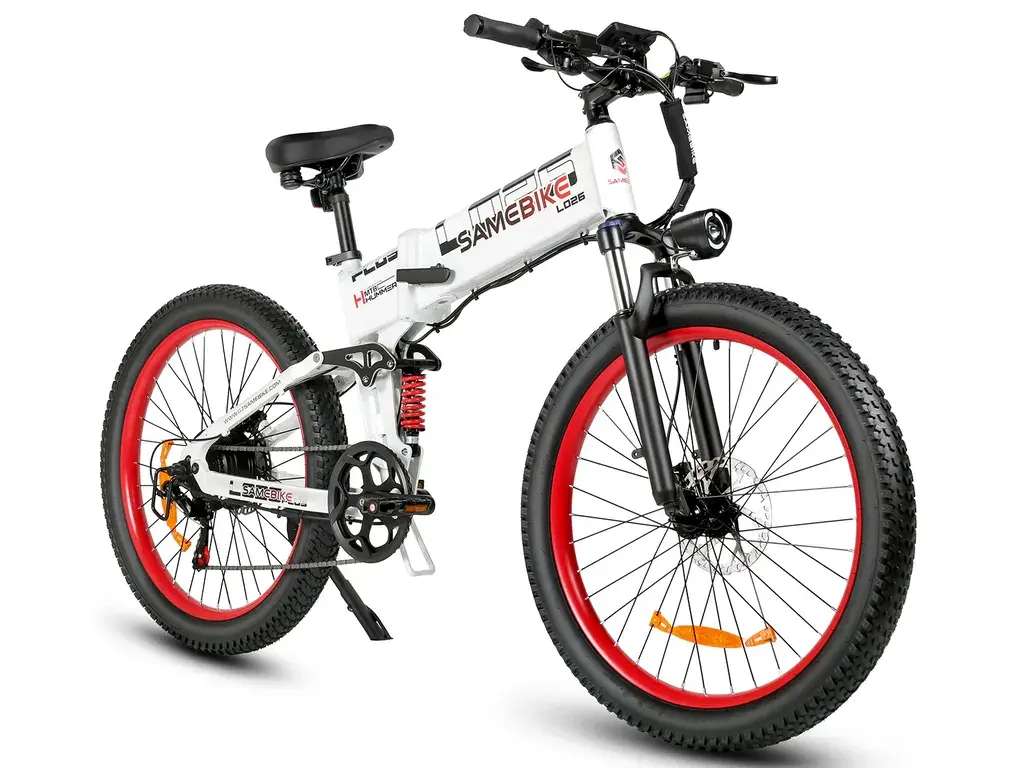 Samebike Električni bicikl LO26-PLUS, 26", Beli