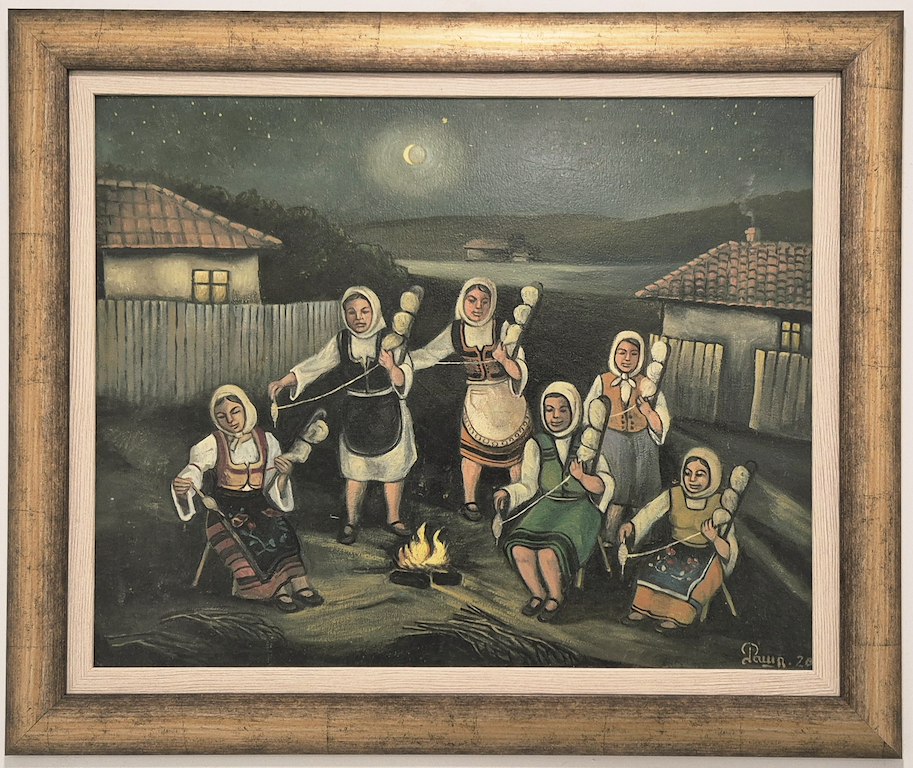 RADE STOILKOVIC -ULJE NA PLATNU – 85X70CM -STARA NAIVA 3