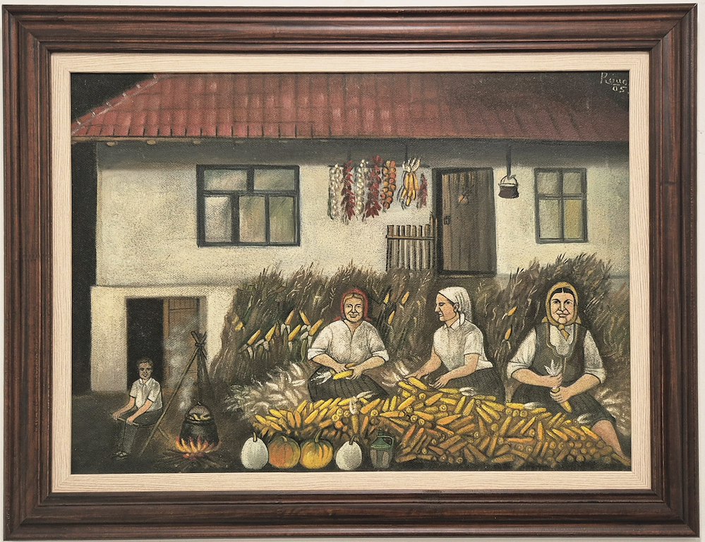 RADE STOILKOVIC -ULJE NA PLATNU – 88X66CM -STARA NAIVA 2