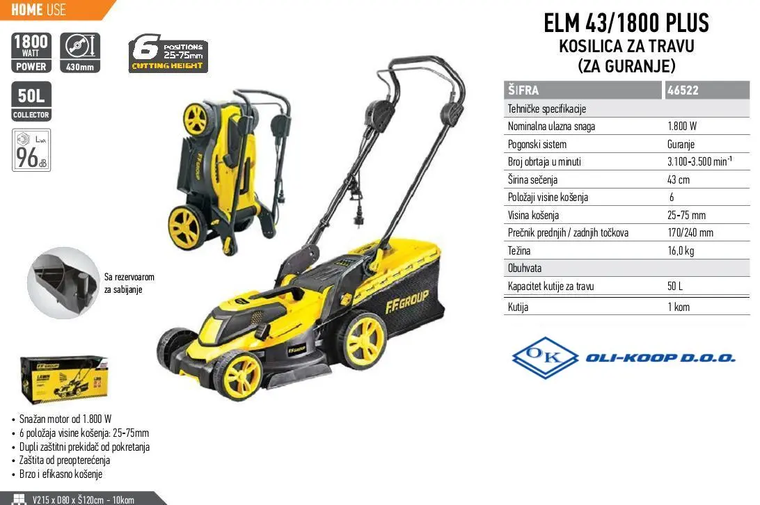FF EA EL.KOSILICA ELM43 1800 PLUS