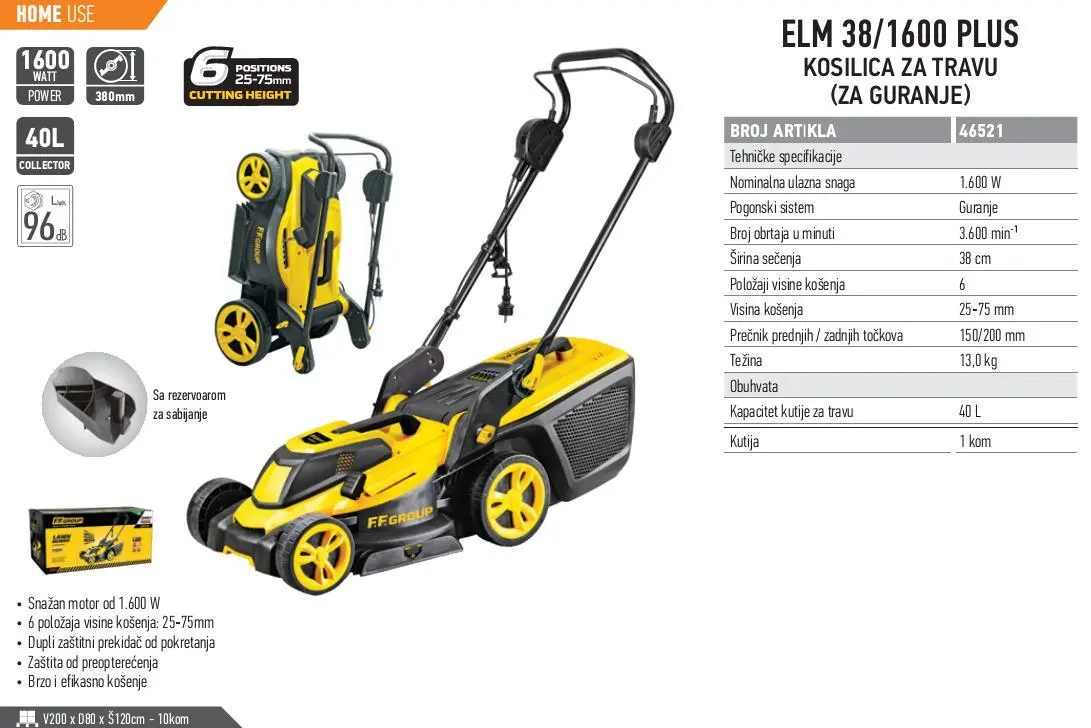 FF EA EL.KOSILICA ELM38 1600 PLUS