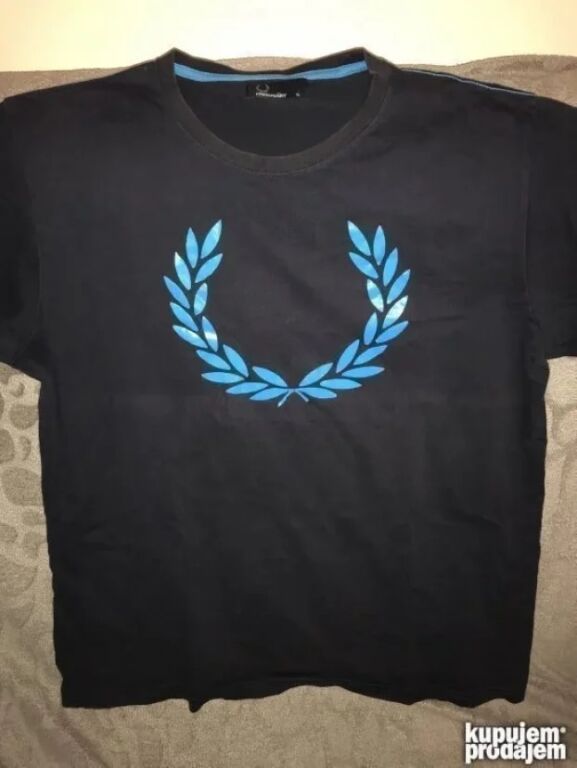 Men's T-shirt Fred Perry, bоја - Tamnoplava