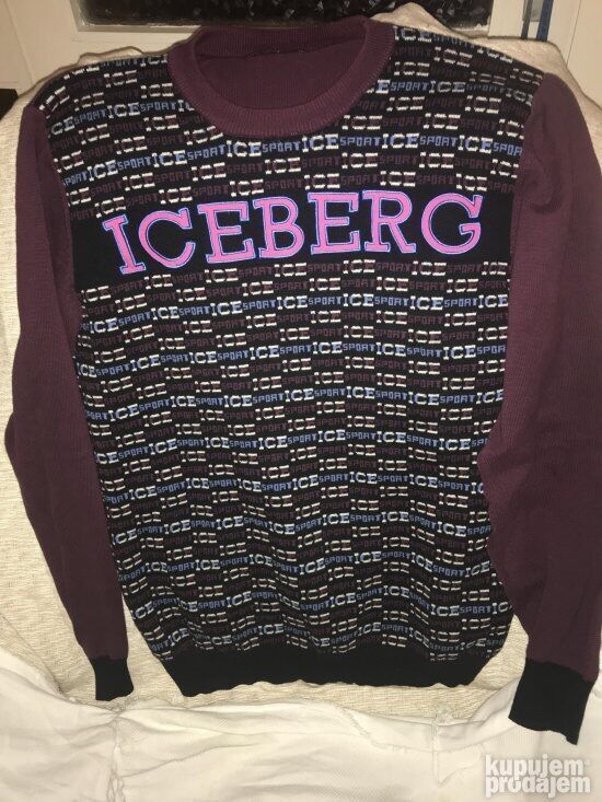 Original ICEBERG dzemper L PRAKTICNO NOV 100% cotton Made in Italy