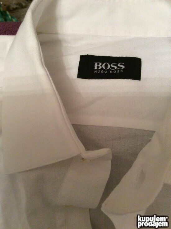Košulja Hugo Boss, bоја - Crna