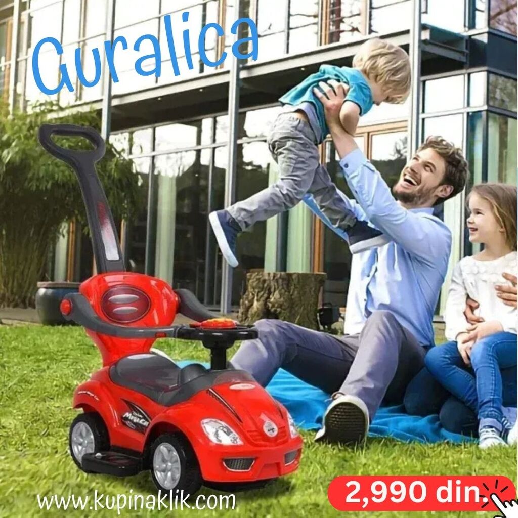 Guralica Eco Model 450 – 3 u 1 dečje vozilo - Višenamenska guralica