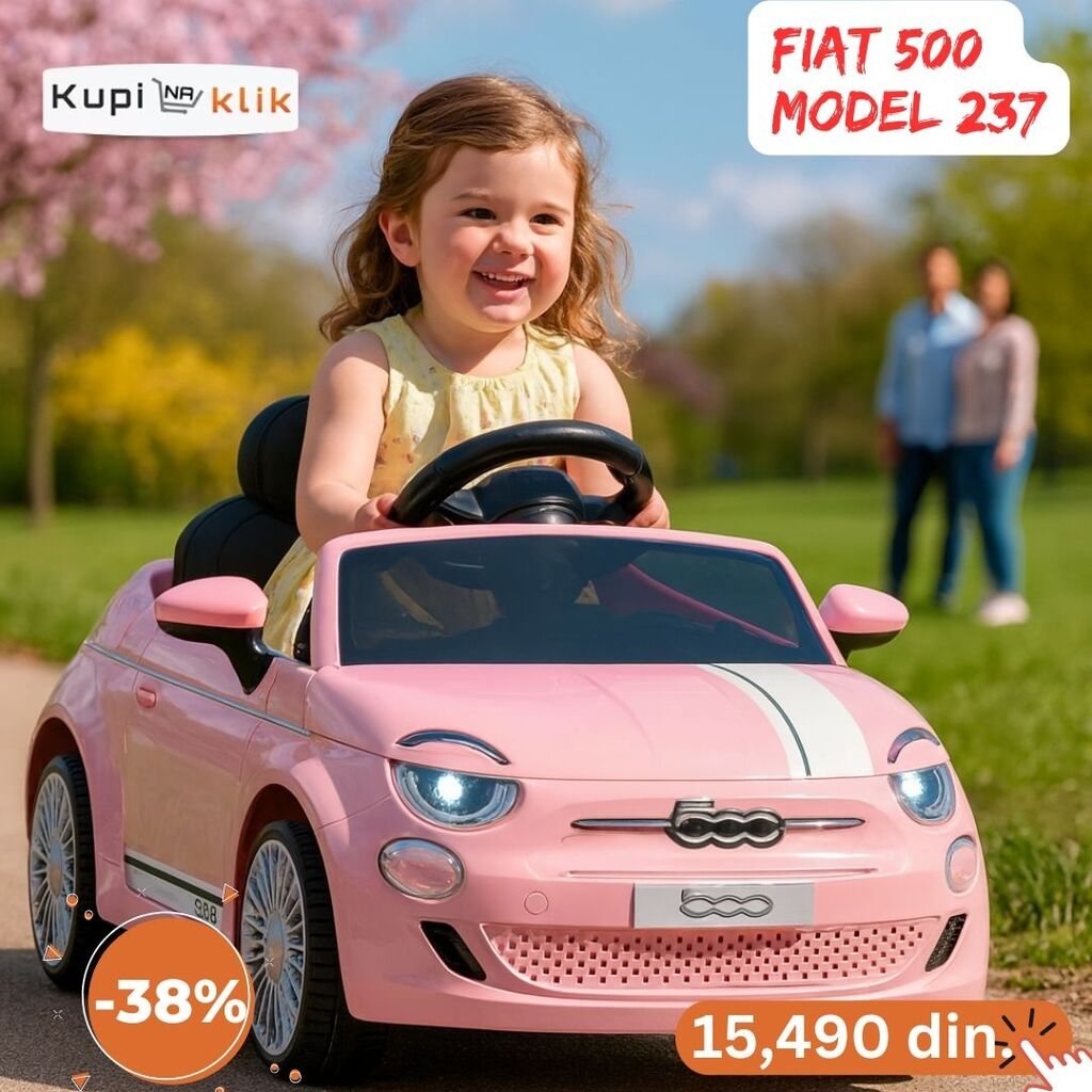 Dečiji električni automobil – FIAT 500, Model 237 - Tip