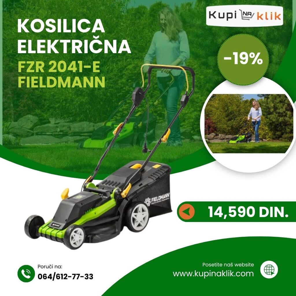 Električna kosilica FIELDMANN FZR 2041-E - Tip: električna rotaciona