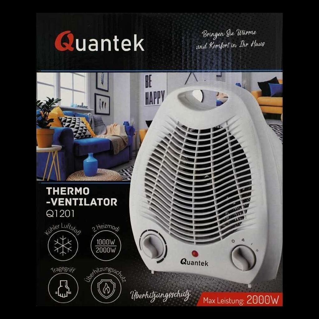 Quantek termo-ventilator Q1201 - Snaga: maksimalno 2000 W - Dva