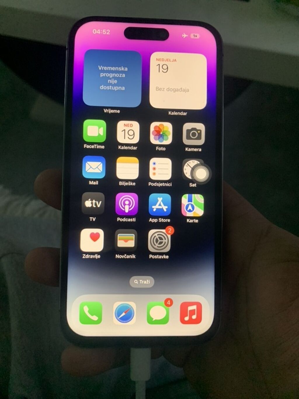Apple iPhone iPhone 14 Pro, 128 GB, Deep Purple, Face ID