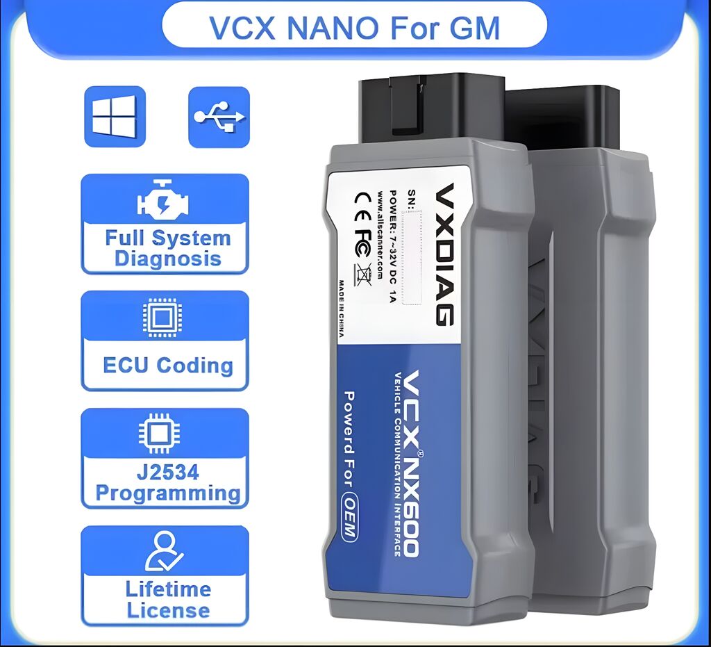 NOVO- VXDIAG Nano NX600 Pro za GM USB WiFi OBD2 VXDIAG NΑΝΟ NX600 Pro