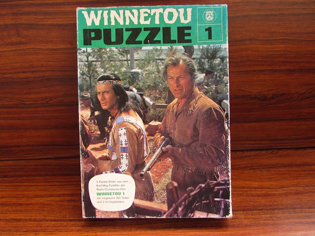 Winnetou - 3 puzzle (Schmidt) - RETRO!